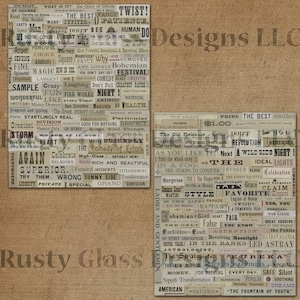 Printable Digital Papers, Printable Words, Random Words, Background ...