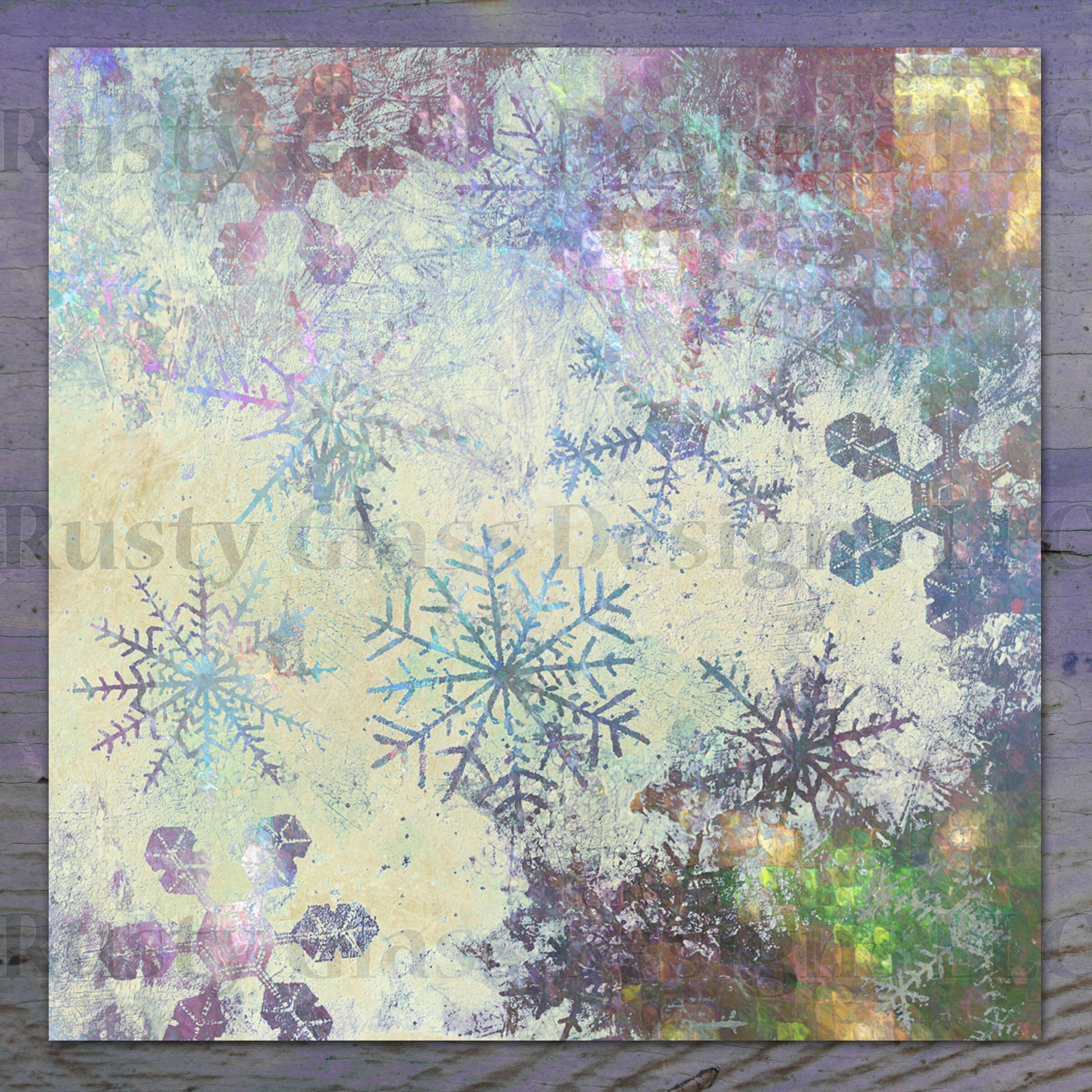 Digital Backgrounds, snowflake Grunge / Digital Papers / Printable ...