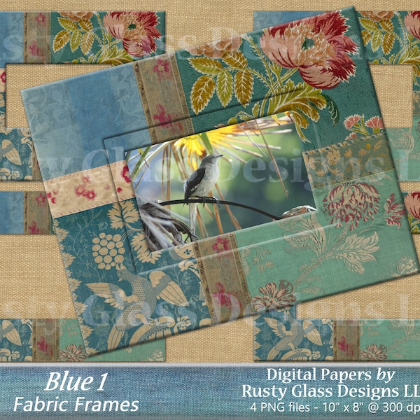 Floral Overlays Journal Pages Set 1 / Printable Junk Journal Pages ...