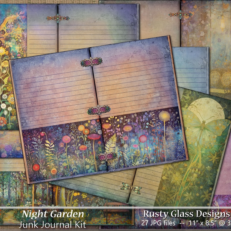 Dark Garden Line Paper - Etsy