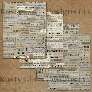 Printable Digital Papers, Printable Words, Random Words, Background ...