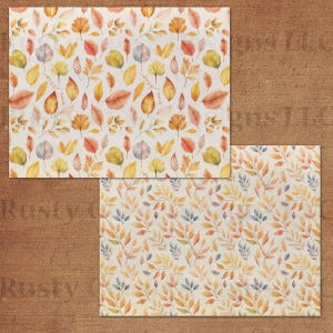 Autumn Leaves Junk Journal Pages Printable Journal, Fall Journal ...