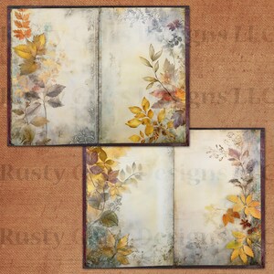 Autumn Leaves Junk Journal Pages Printable Journal, Fall Journal ...