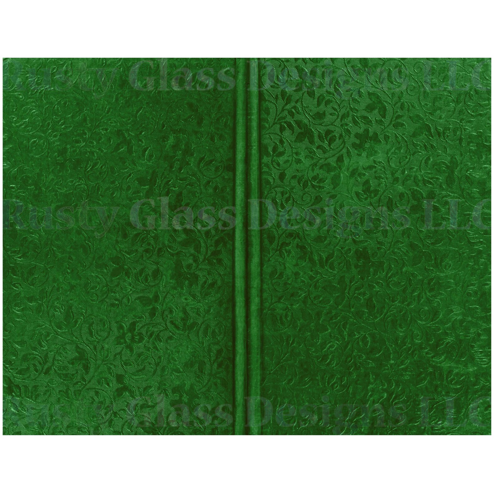 Digital Journal Covers, embossed Green / Printable Papers / Junk ...