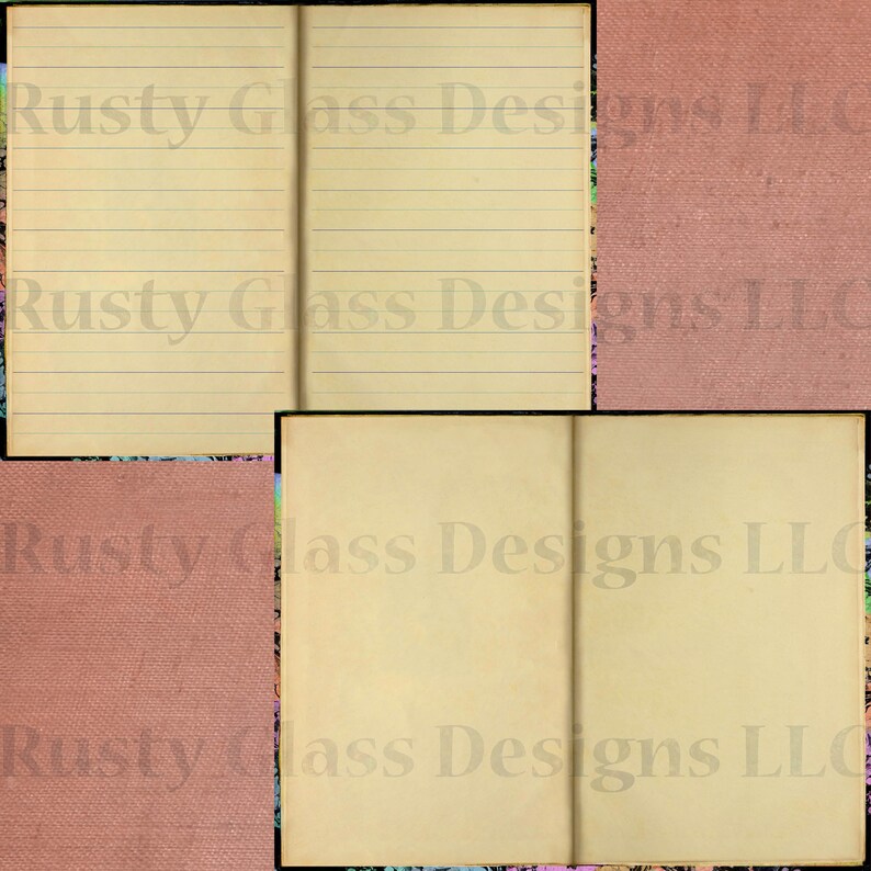 Digital Journal Pages, "art & Color" / Digital Papers / Junk Journal ...