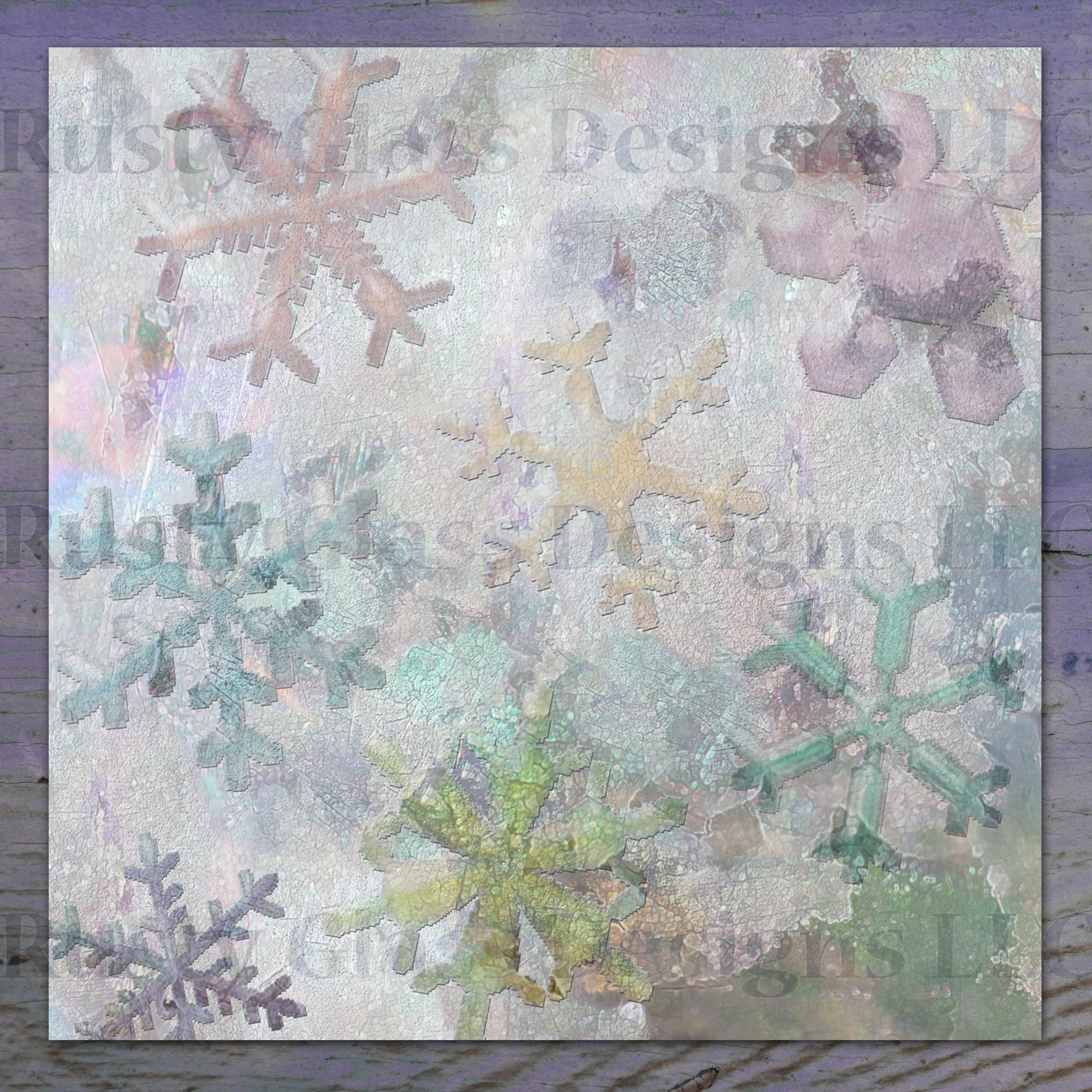 Digital Backgrounds, snowflake Grunge / Digital Papers / Printable ...