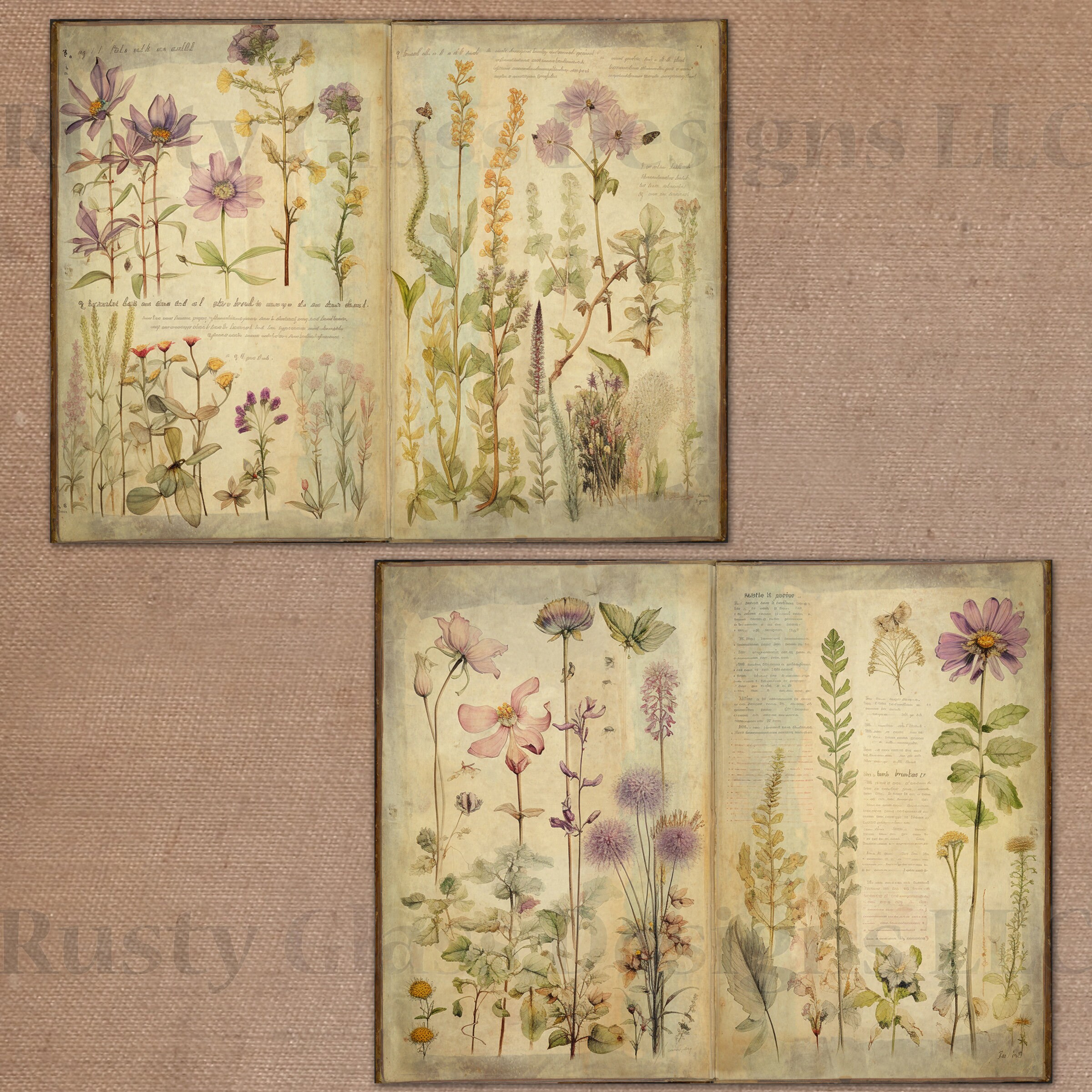 Botanical Garden Journal Pages / Printable Junk Journal / Botanist ...