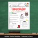 NEWSLETTER Teacher Template - Crayon Design - Etsy