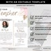ABOUT ME Teacher Template - Boho Design - Etsy