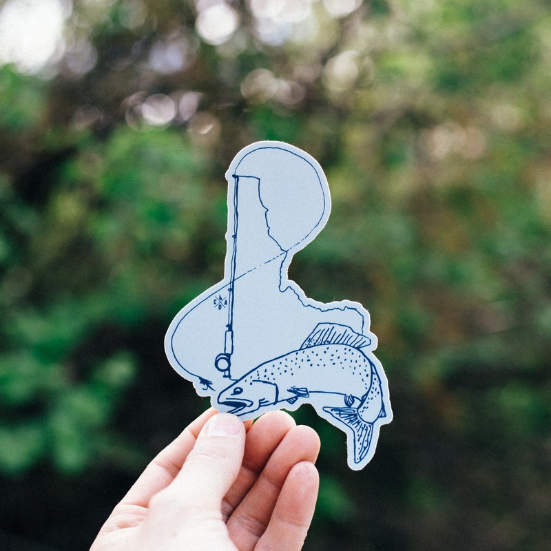 Fly Fishing Sticker - Etsy