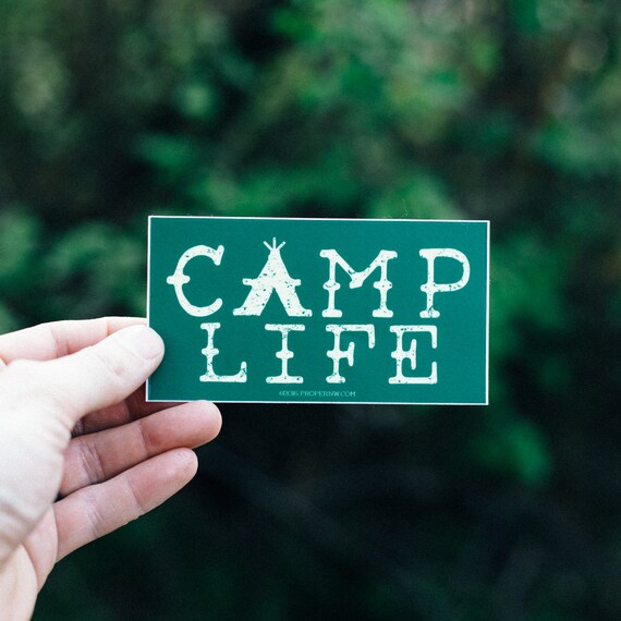 Camp Life Sticker | Etsy