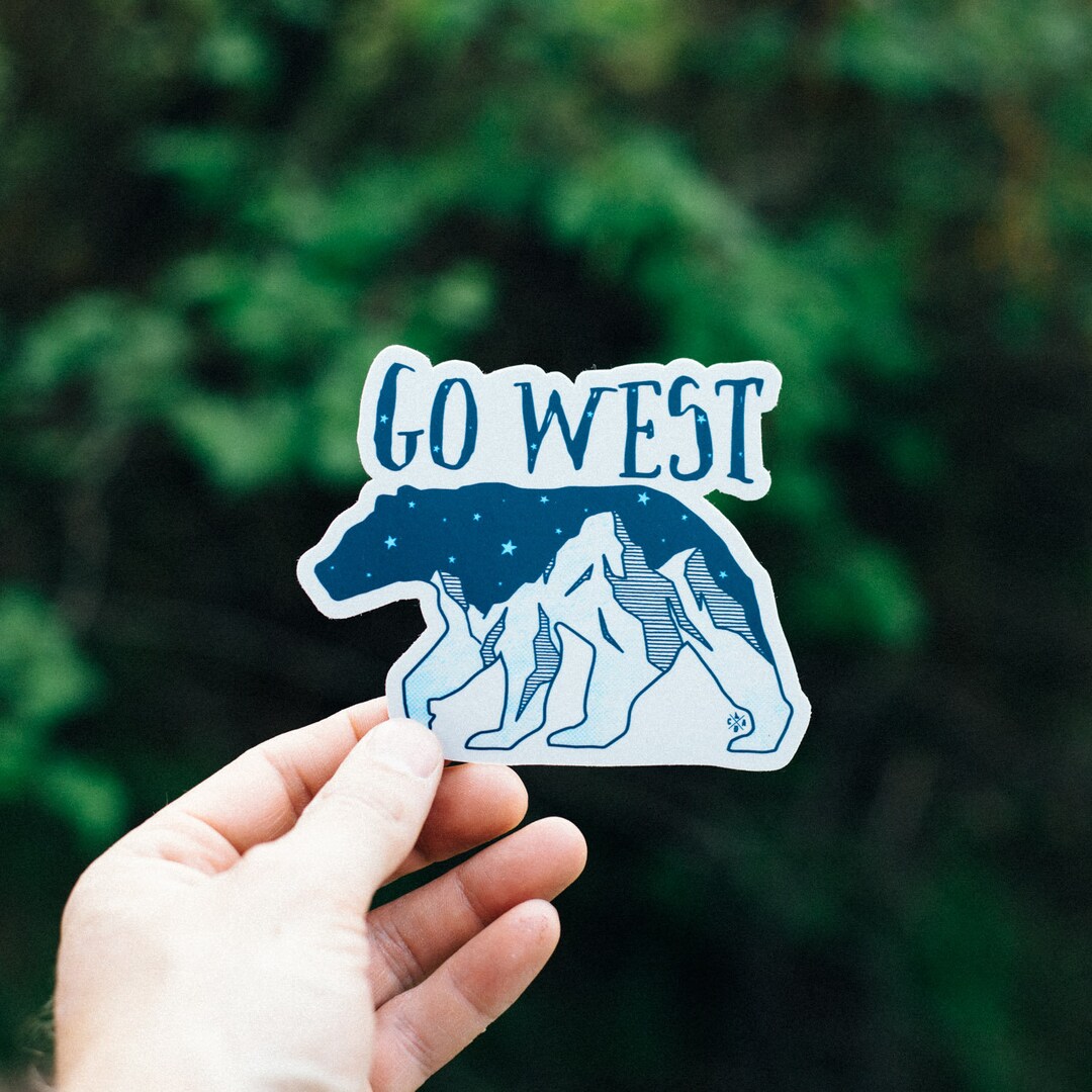 Go West Sticker - Etsy