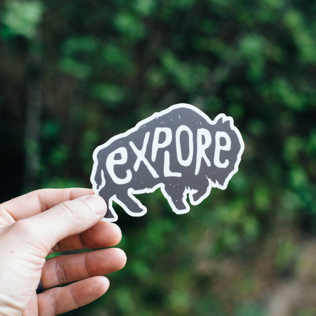 Buffalo Explore Sticker - Etsy