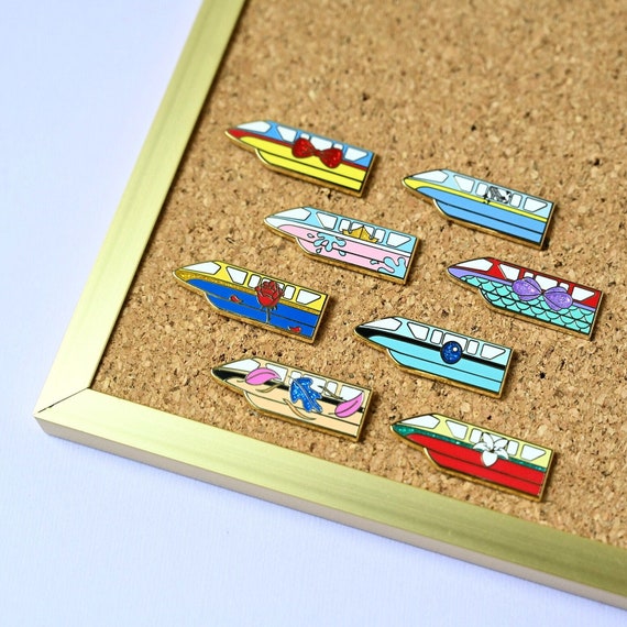 Princess Monorail Enamel Pin Collection Enamel Pin Set - Etsy