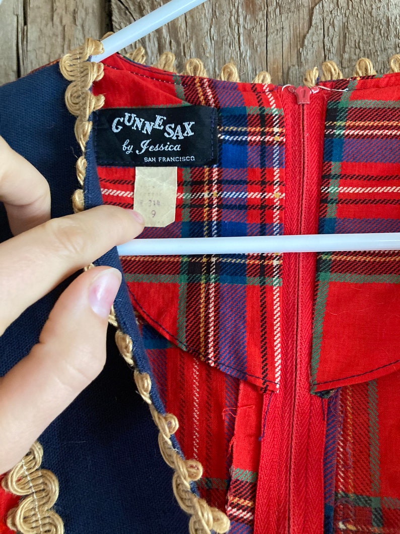 Vintage Gunne Sax Dress Rare Plaid - Etsy