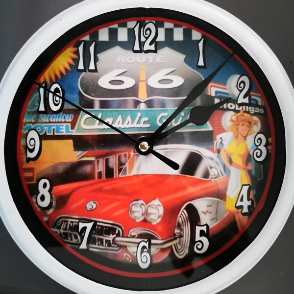 Route 66 Wall Clock - Etsy