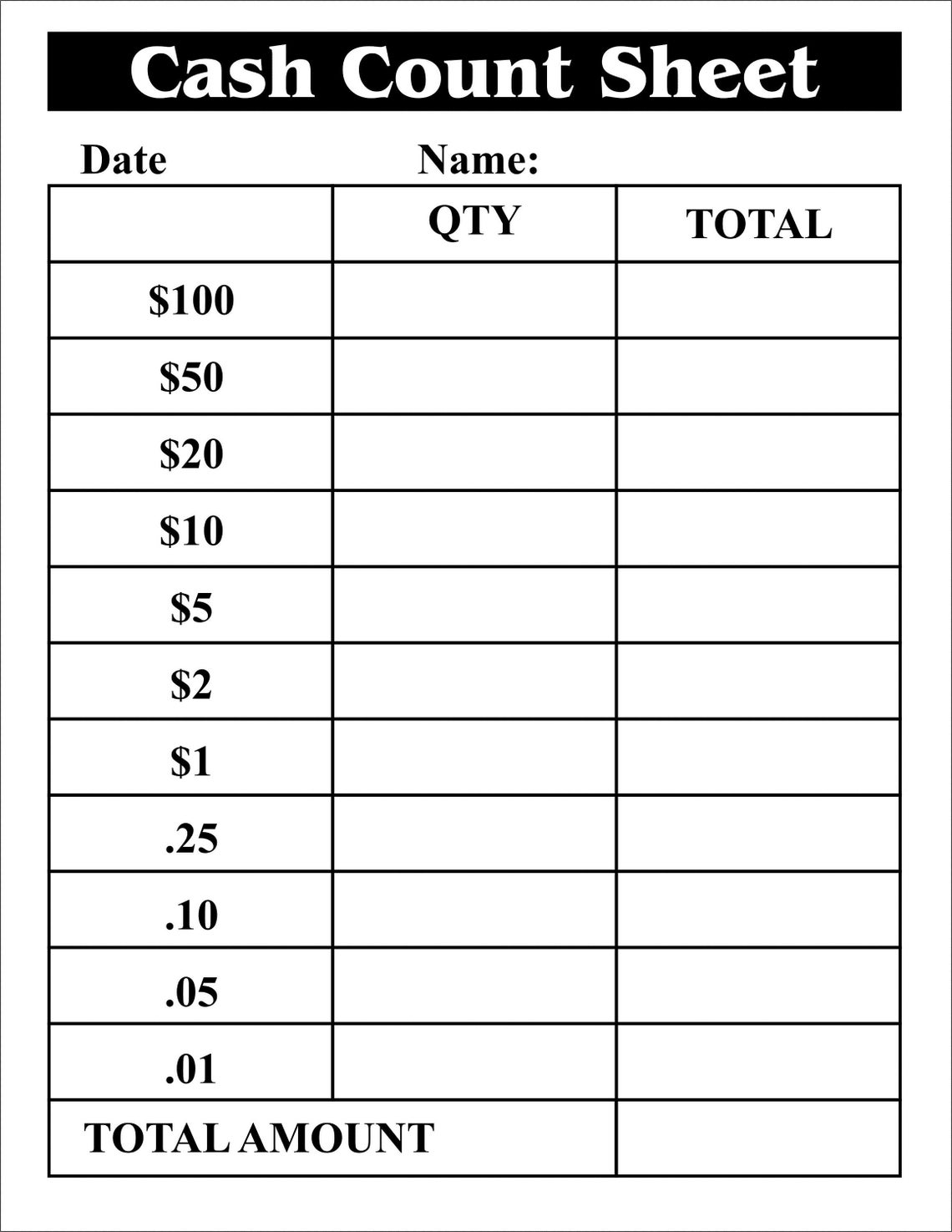 Cash Breakdown, Count Sheet, Cash Breakdown Slip PDF, Cash Withdrawal ... Cash Breakdown, Count Sheet, Cash Breakdown Slip PDF, Cash Withdrawal ...