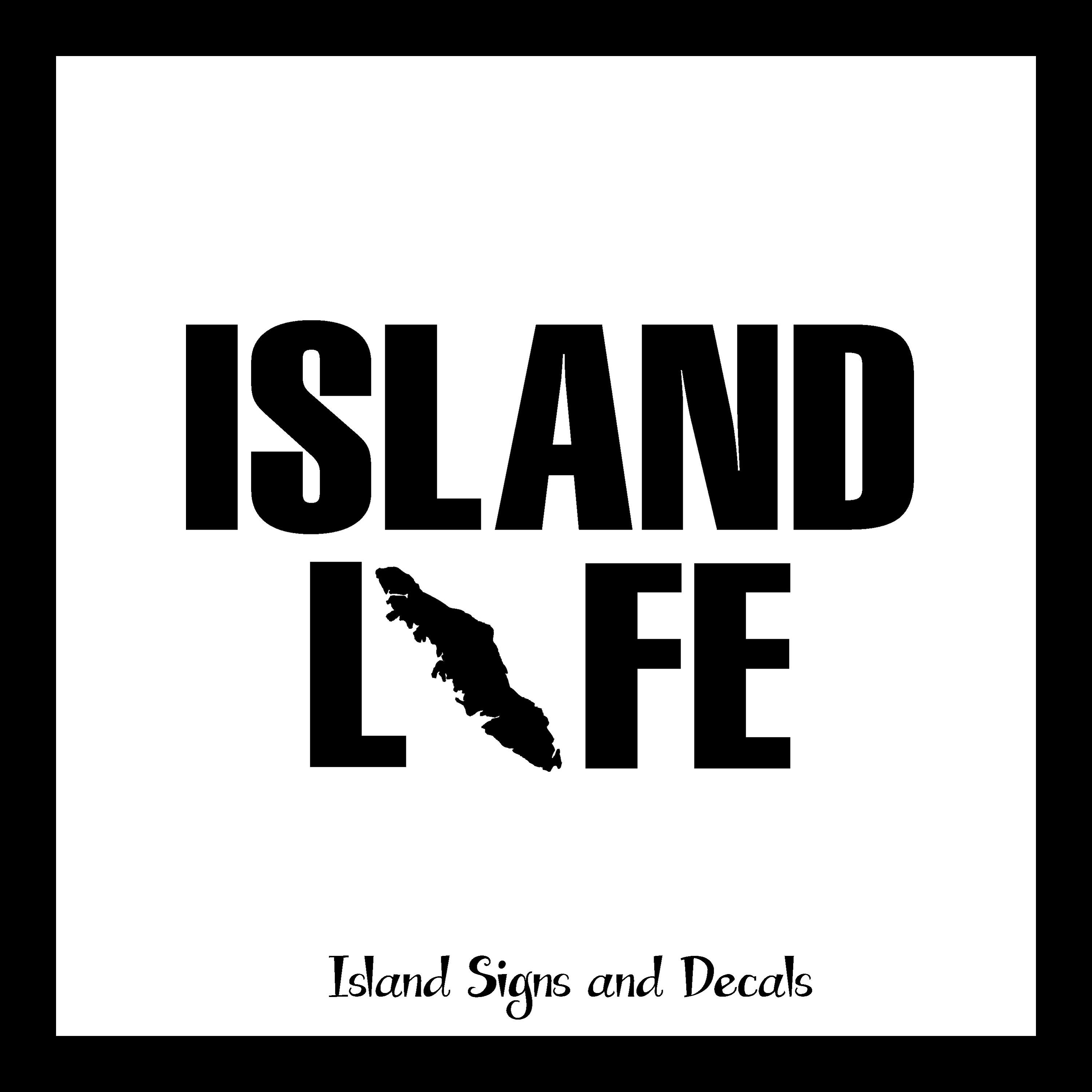 Island Decal Sticker, Island Life Sticker - Etsy