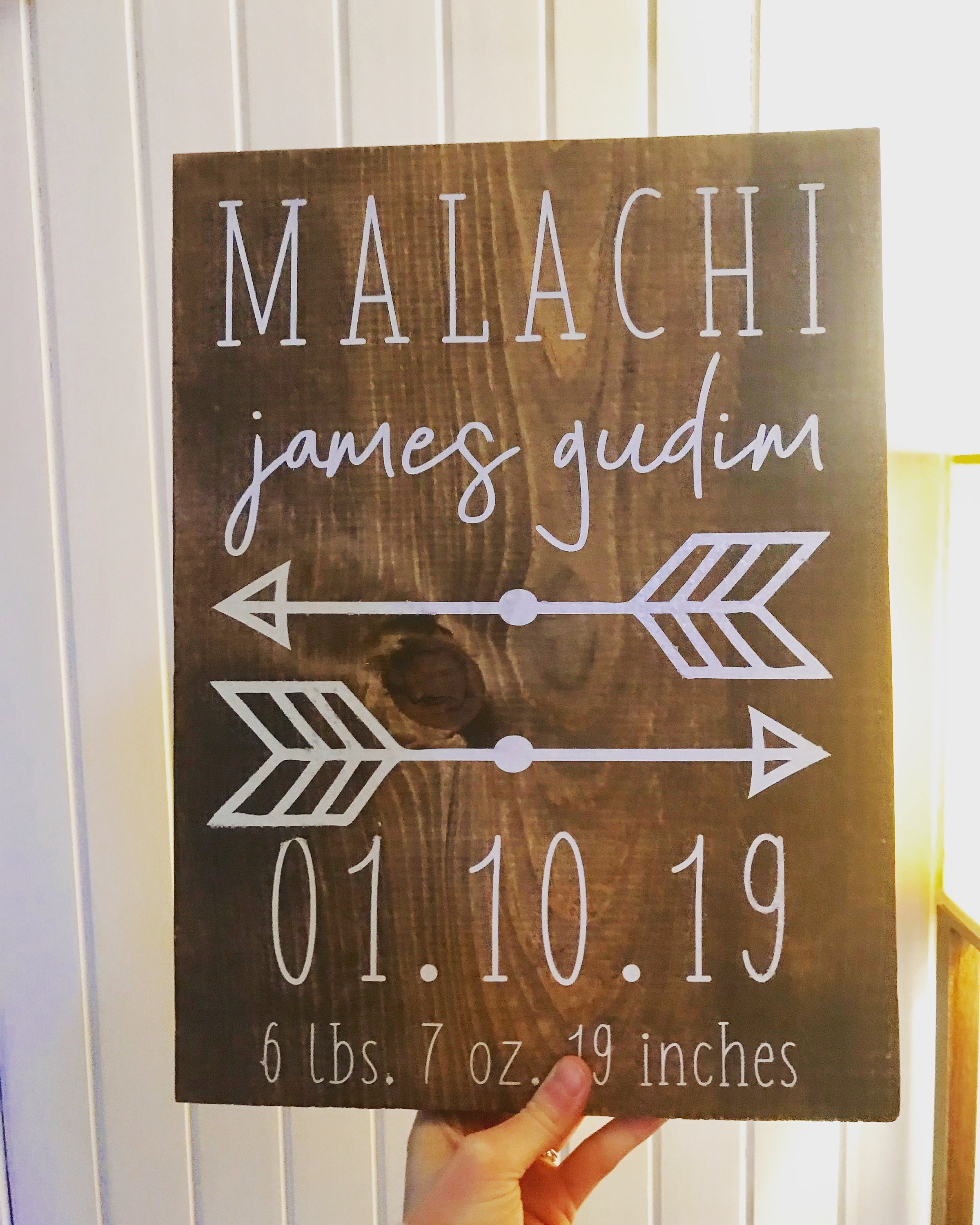 Custom Birth Stats Sign, Baby Announcement Sign, Nursery Sign - Etsy