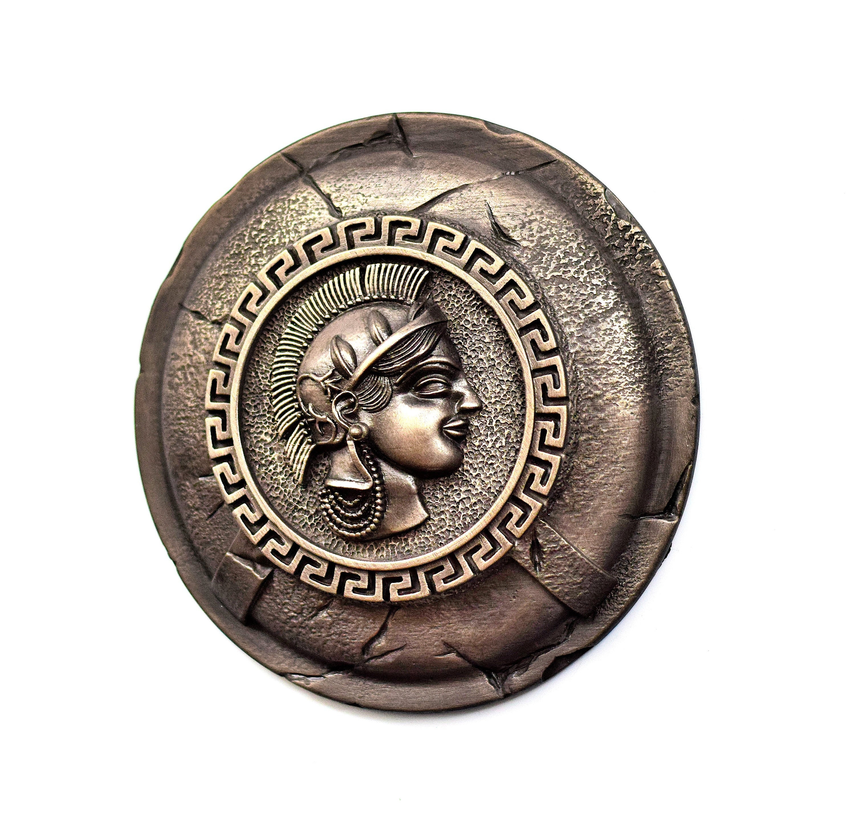 Goddess Athena on spartan shield ancient greece wall art Athena greek ...