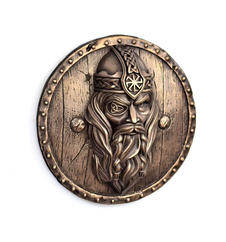 Odin Statue on the Shield Viking Decor Scandinavian Folk Art - Etsy UK