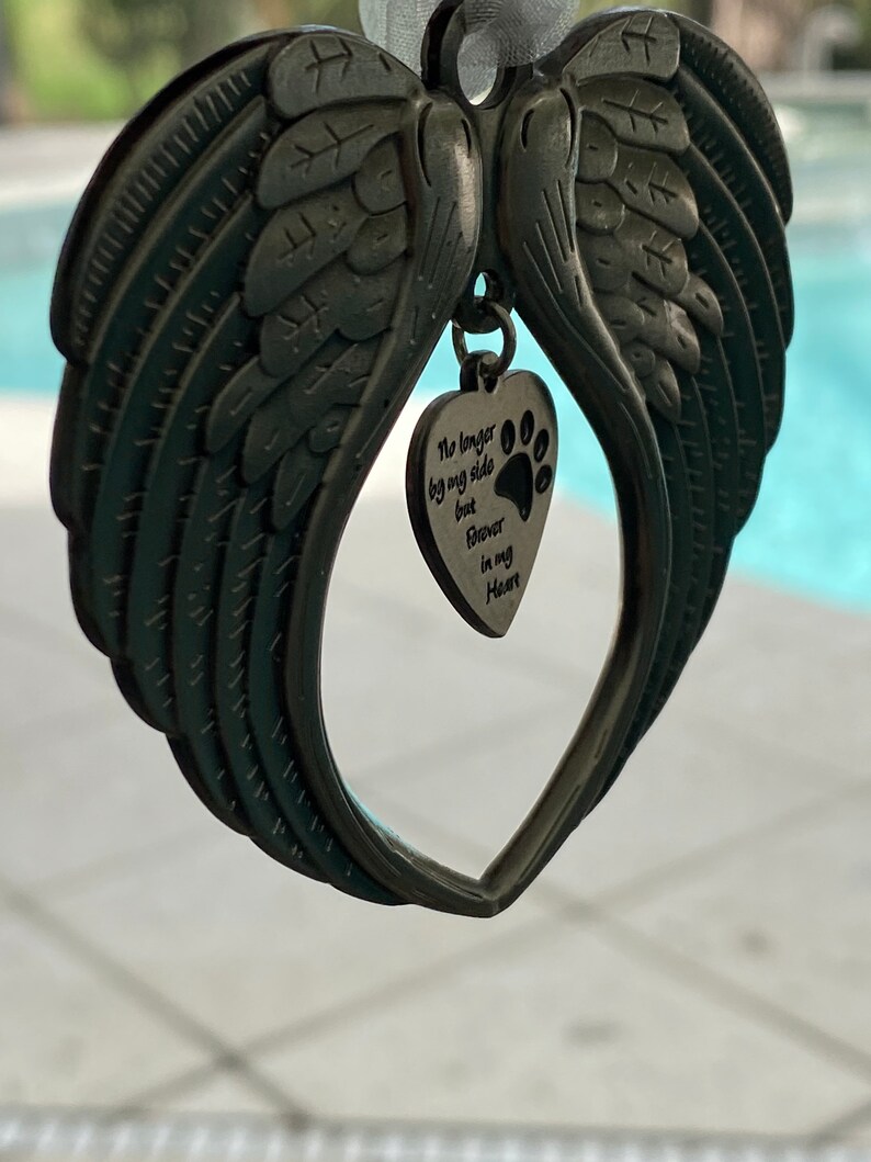 Pet Christmas Ornament Angel Wing Memorial Loss of Pet Sympathy Gift - Etsy