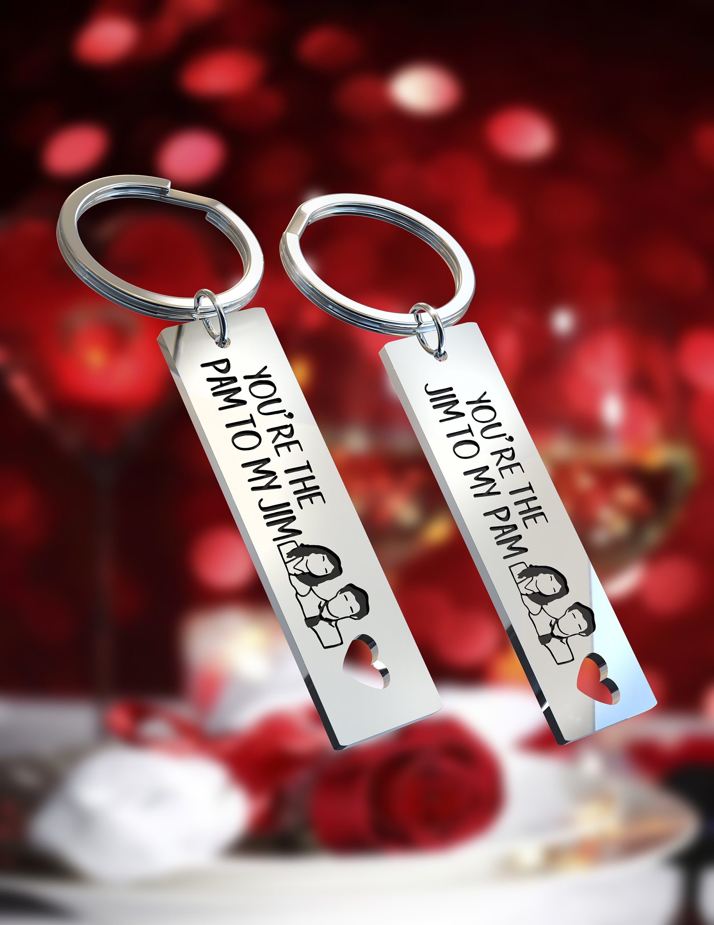 The Office TV show gifts Keychain You're The Jim to My Pam | Etsy