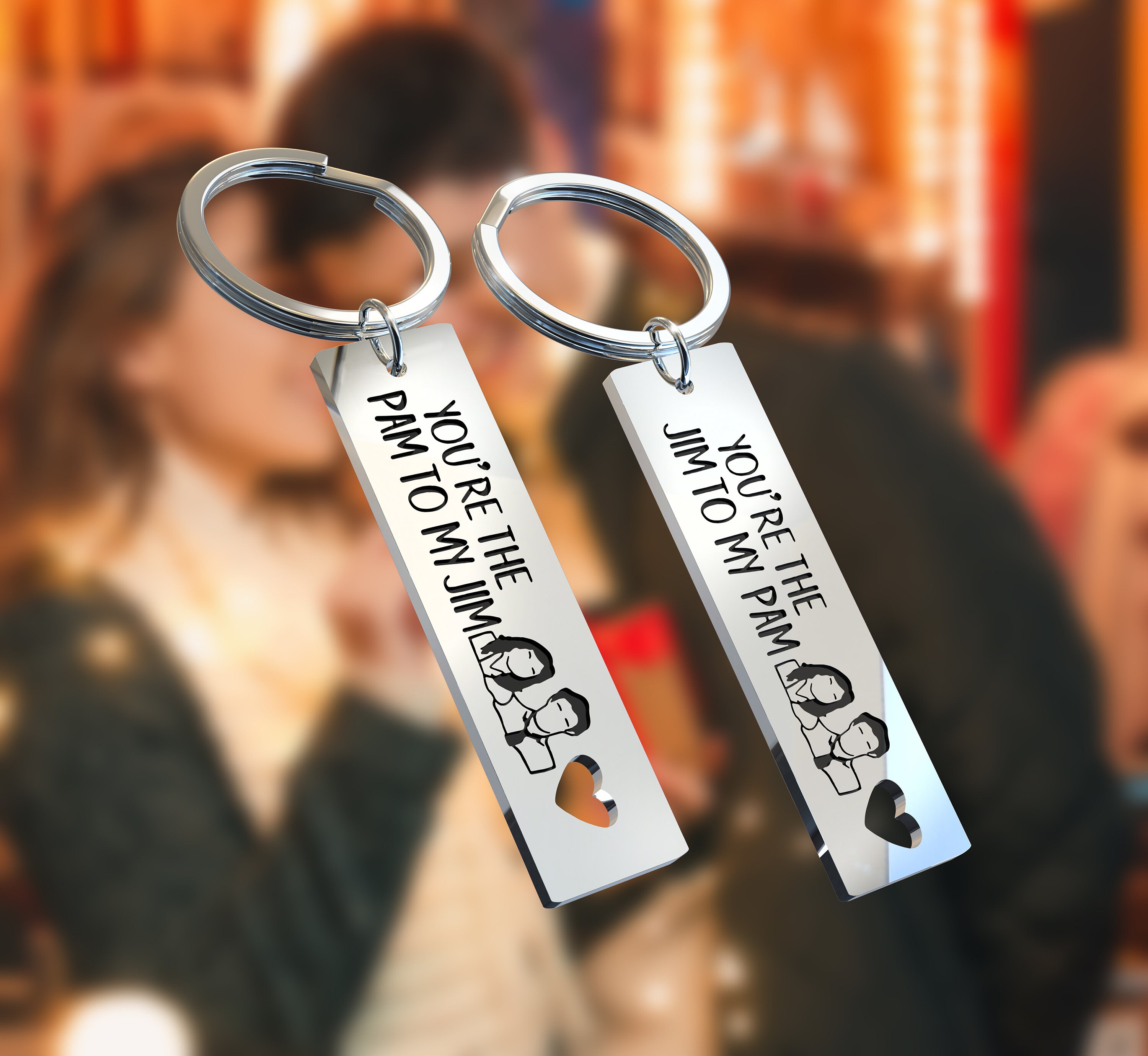 The Office TV Show Gifts Keychain You're the Jim to My Pam | Etsy Singapore