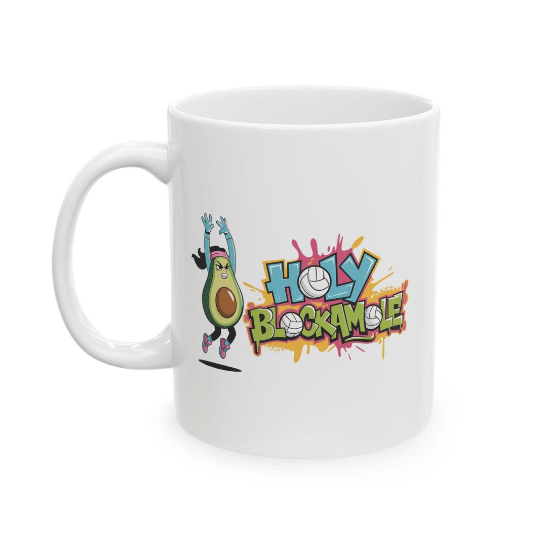 HOLY BLOCKAMOLE CERAMIC Mug 11oz, 15oz, Avocado Mug, Avocado Design ...