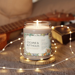 Funny Cocaine and Buttholes Candle - Sarcastic Gag Gift - Adult Humor ...