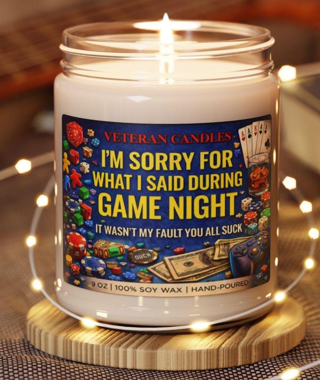 Funny Game Night Candle I'm Sorry for What I Said Apology Gift Novelty ...