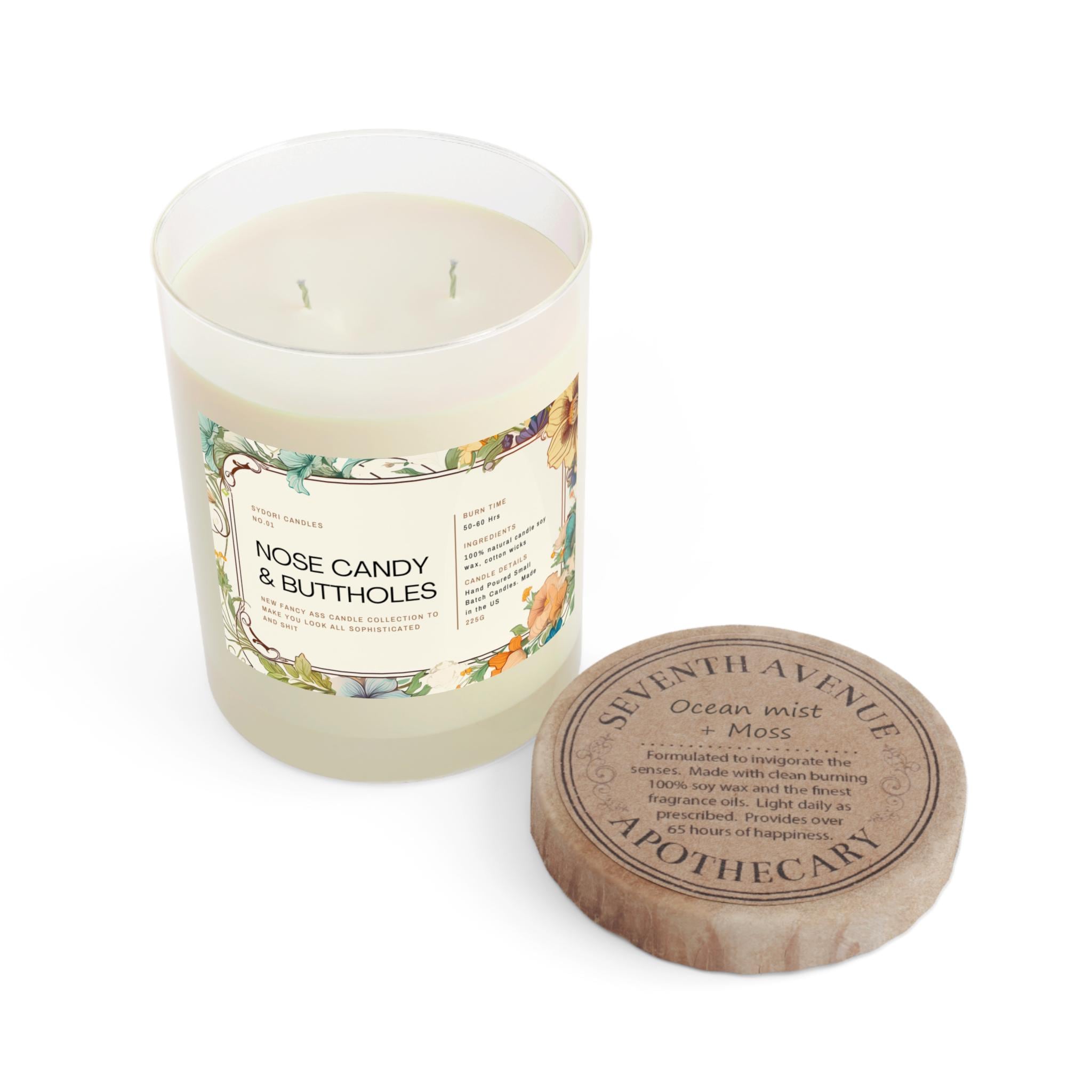 Funny NOSE CANDY and BUTTHOLES Fancy Ass Candle Collection, Scented ...