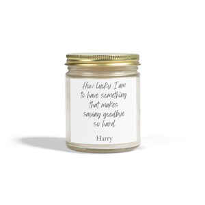 GOODBYE GIFT CUSTOM Candle Collection, Scented Coconut Apricot Candles ...