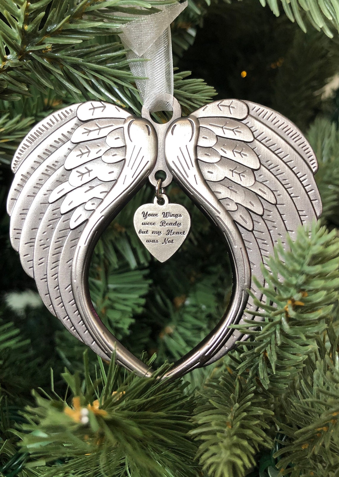Christmas Ornaments Angel Wings Your Wings Were Ready My | Etsy