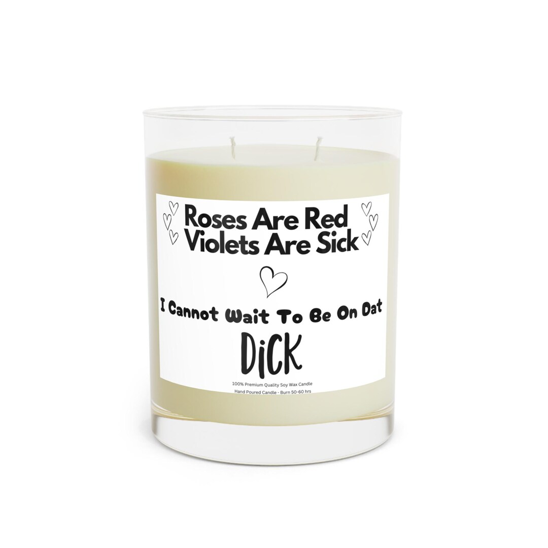 Roses Are Red Violets Are Sick, Funny Candle, Humor Candle, Gift for ...
