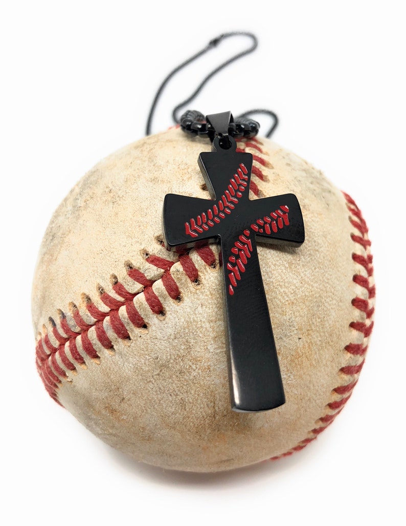 Kids Baseball Necklace Cross Softball Jewelry With 16 - Etsy