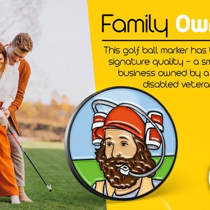 Happy Gilmore Cracker Golf Ball Marker Set With Bonus Drunk Caddy ...