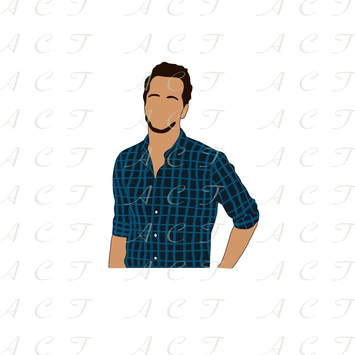 Luke Bryan Cartoon Drawing Body Outline Sublimation PNG | Etsy