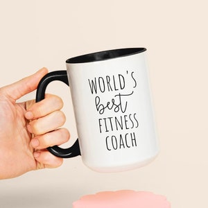 World's Best Fitness Coach Mug, Fitness Coach Gift for Fitness Lover ...