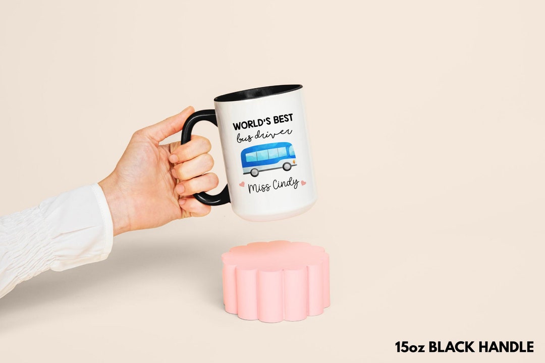 World's Best Bus Driver Mug, Custom Bus Driver Gift, Personalized Bus ...