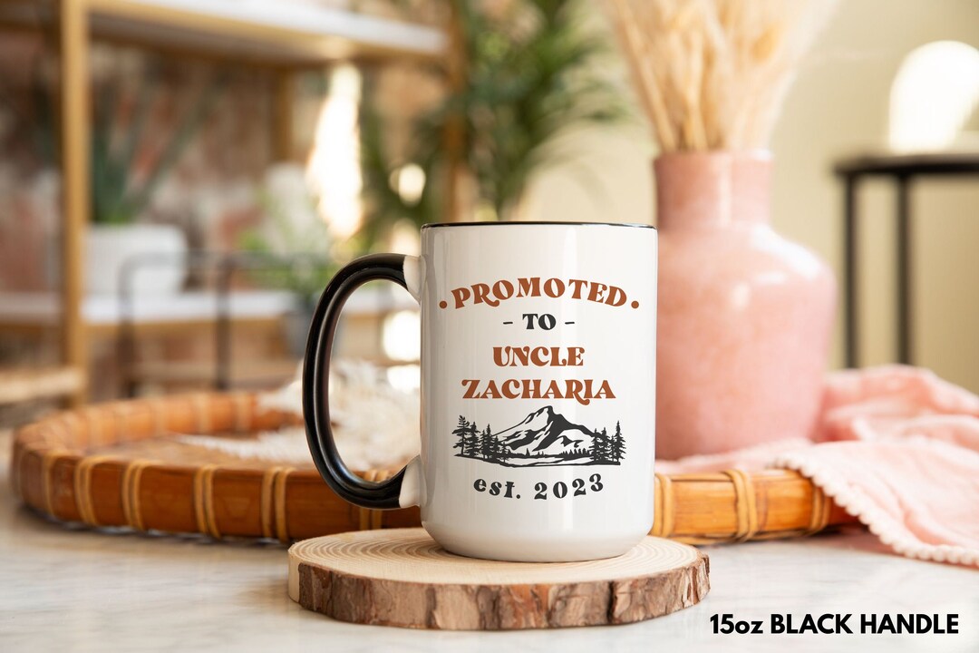 Personalized New Uncle Coffee Mug Promoted to Uncle - Etsy