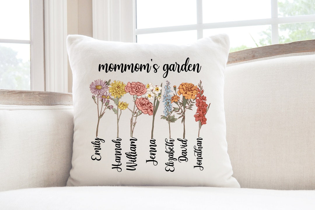 Mommom Gift Garden Pillow Mommom Gifts Grandma Gifts From - Etsy