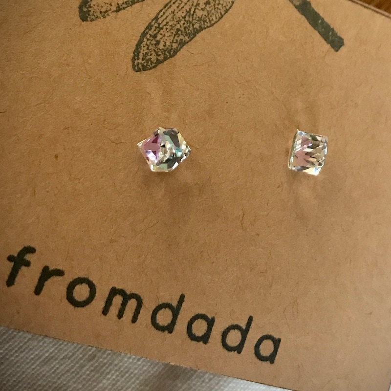 Austrian Cube Earrings - Etsy