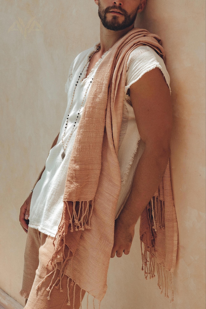 Cut off Men's Boho Shorts • Men Organic Minimalist Clothing • Raw Edge ...