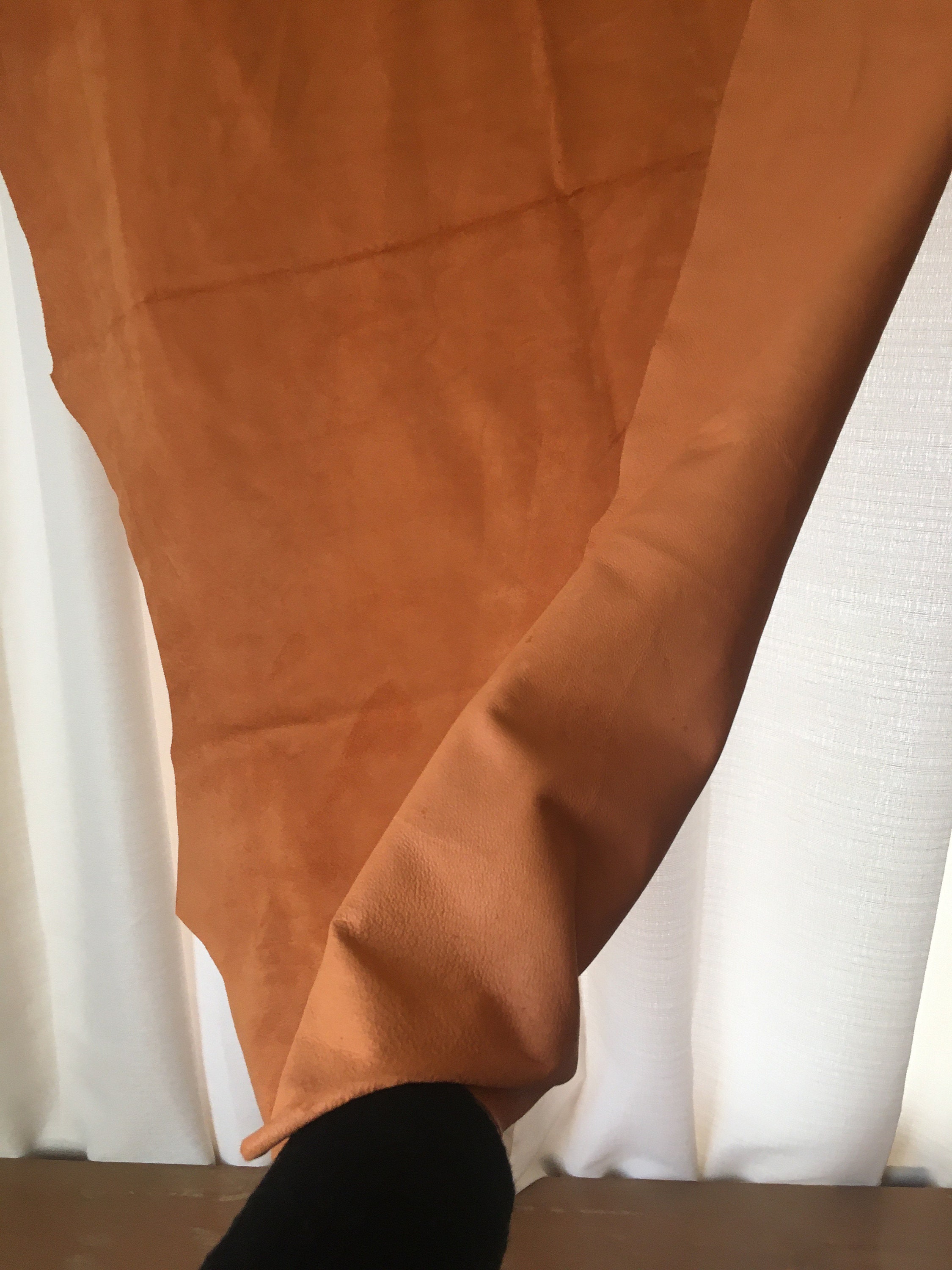 Large Light Orange Raw Cowhide 47x31 Inches - Etsy.de