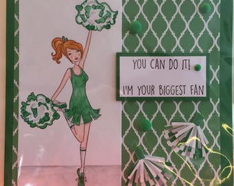 Cheerleader card | Etsy