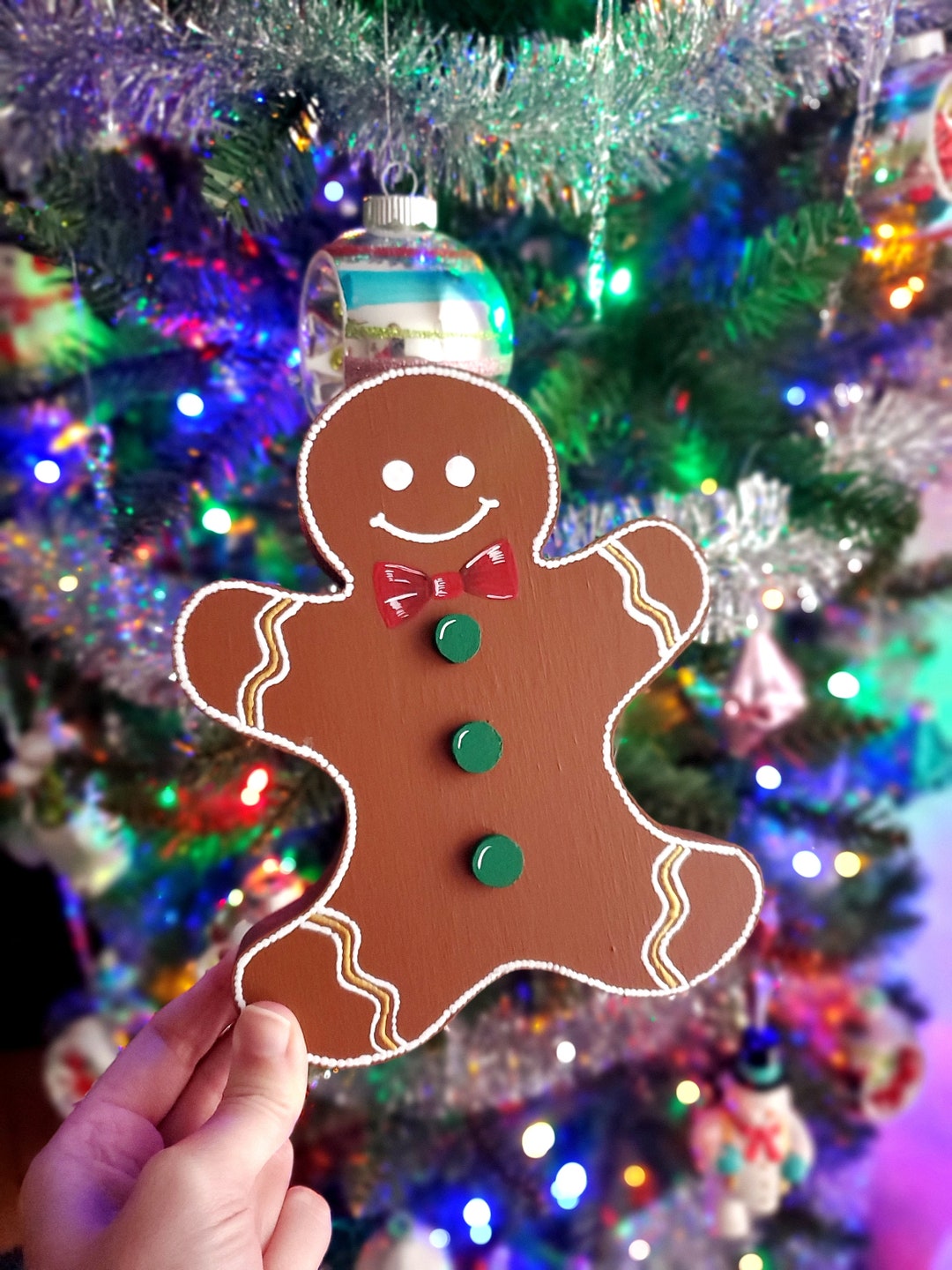 Gingerbread Man // Christmas Decor // Vintage Christmas - Etsy