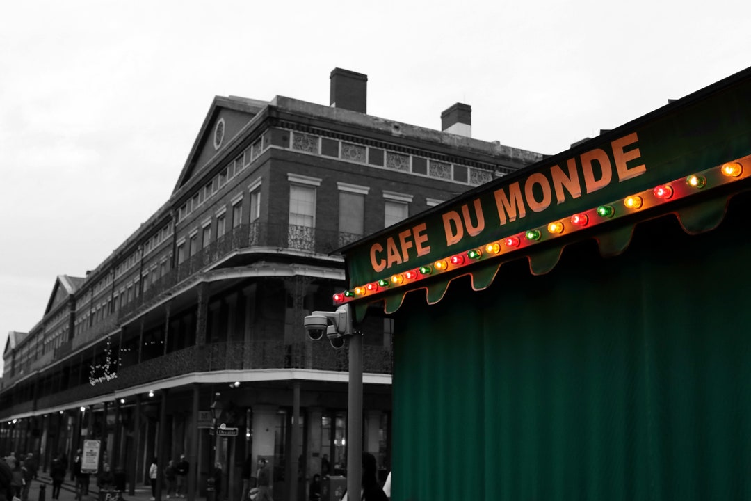 Cafe Du Monde Print (5x7, 8x10, 11x14) - New Orleans Art - Historic ...
