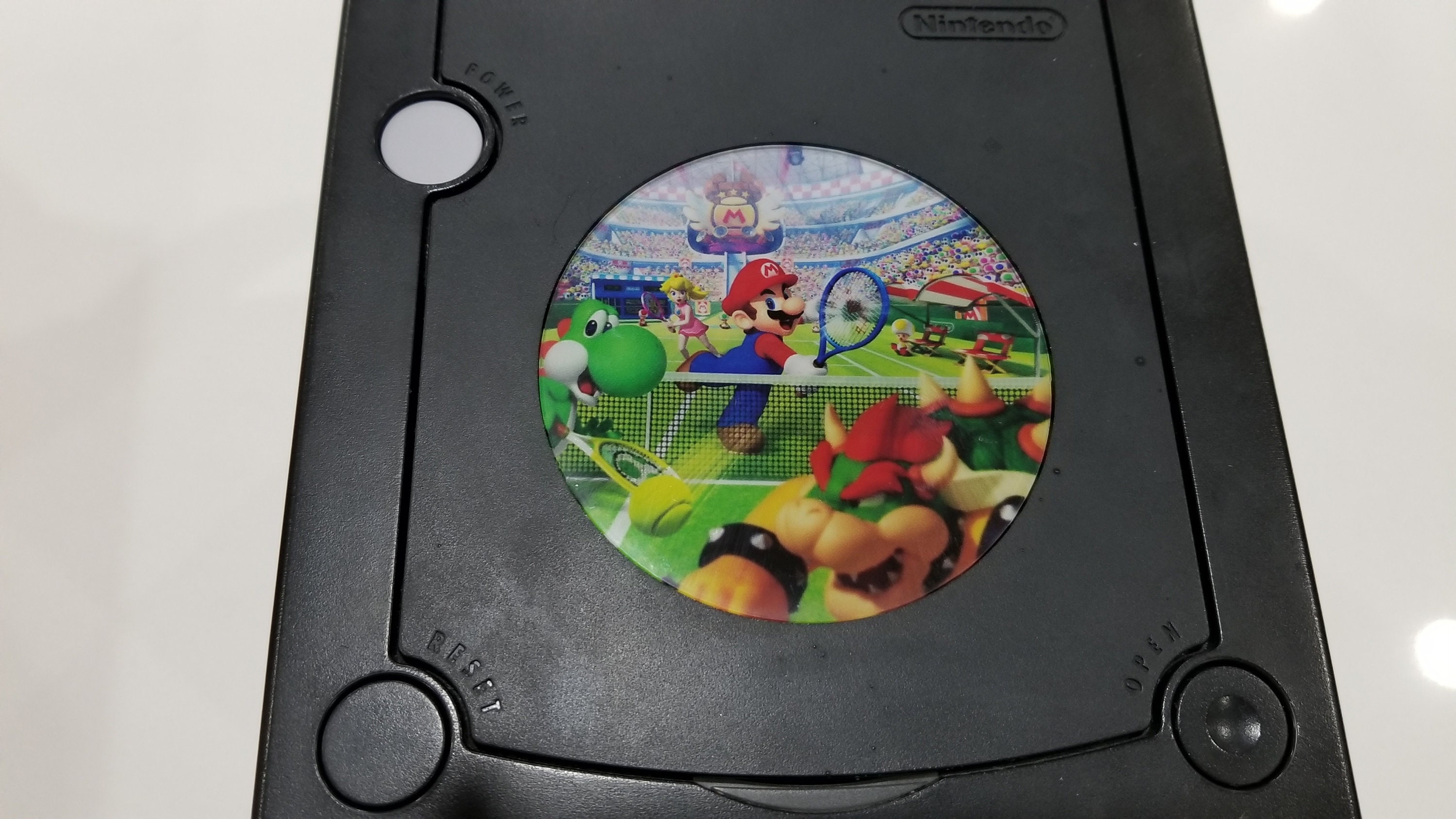 Mario Tennis Custom Gamecube Jewel Badge Faceplate - Etsy
