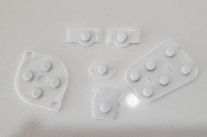 N64 Replacement Silicone Button Pads White - Etsy